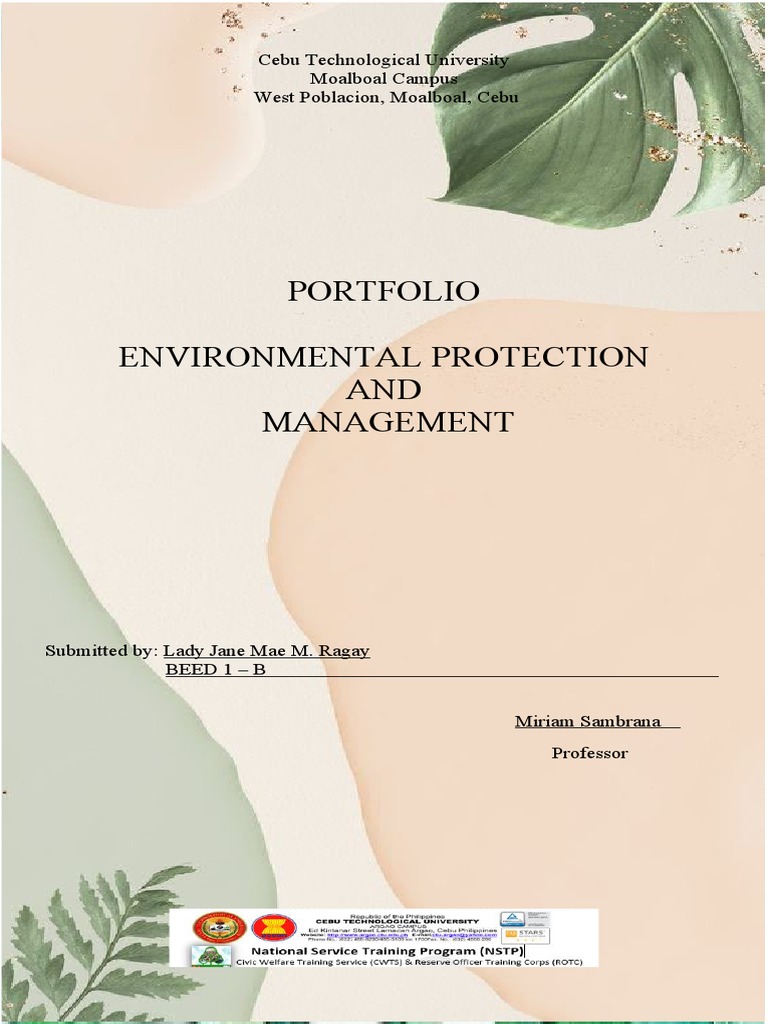 Environmental Protection and Management | PDF | Reuse | Waste Management