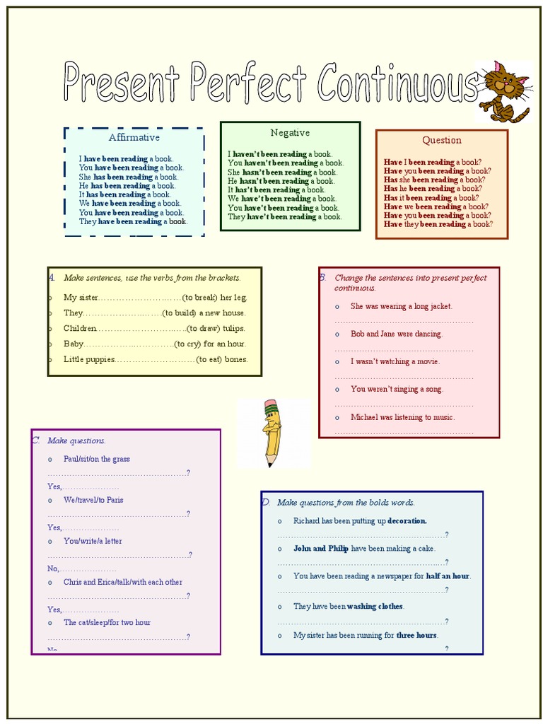 Present Perfect Continuous | PDF | Languages | Language Arts & Discipline