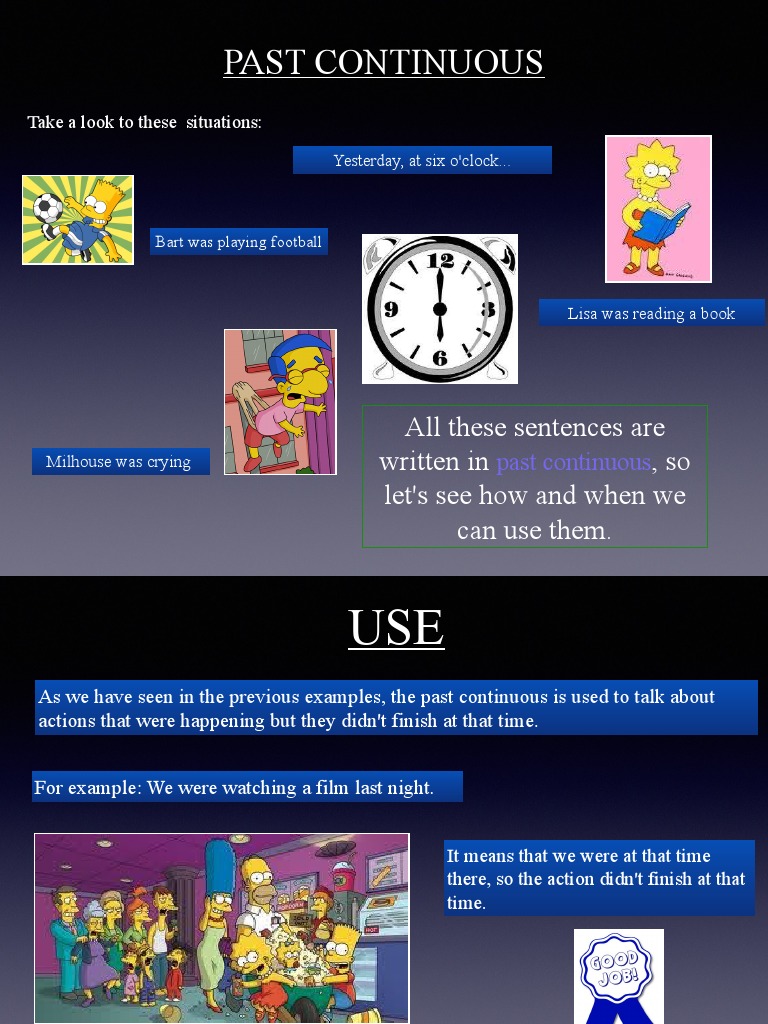 Past Continuous: All These Sentences Are Written In, So Let's See How ...