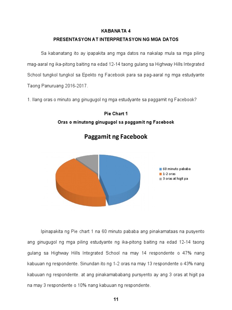Kabanata 4 Presentasyon at Interpretasyo | PDF