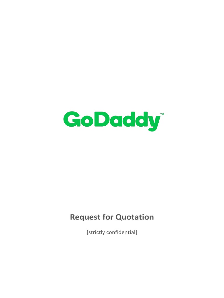 GoDaddy - RFQ Marketing v1.1 | PDF | Search Engine Optimization | Public Sphere