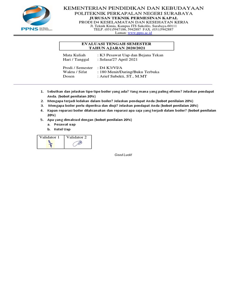 ETS K3 PUBT K3 4C Pak Arief | PDF