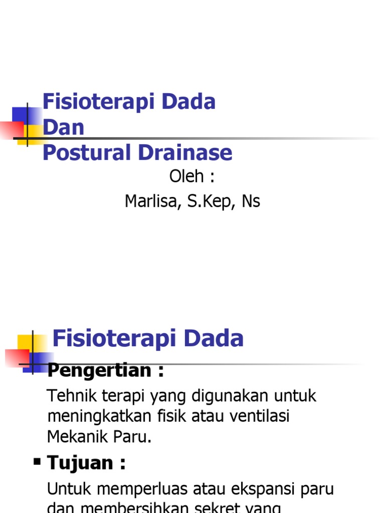 Fisioterapi Dada. | PDF