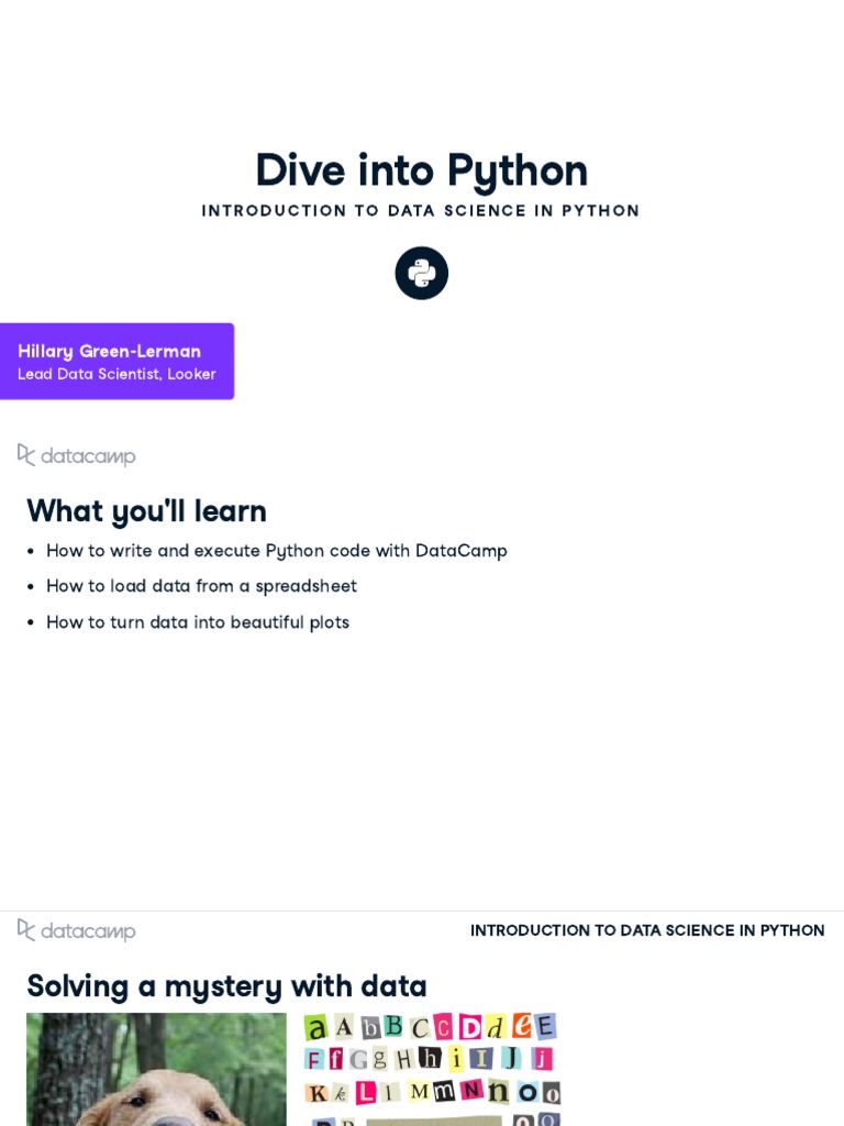 Dive Into Python: Hillary Green-Lerman | PDF | String (Computer Science ...