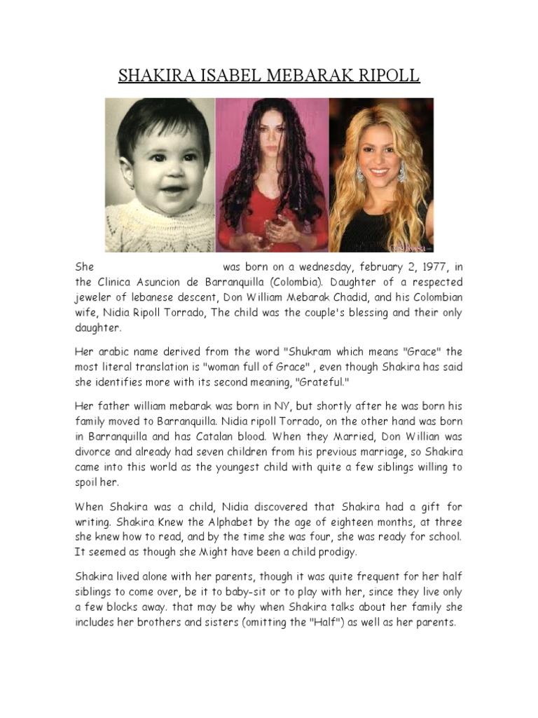 Shakira: Life, Career, and Achievements | PDF | Entertainment (General)
