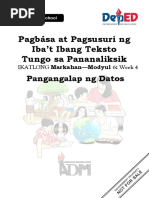 Pagbasa at Pagsusuri - Module 3 | PDF