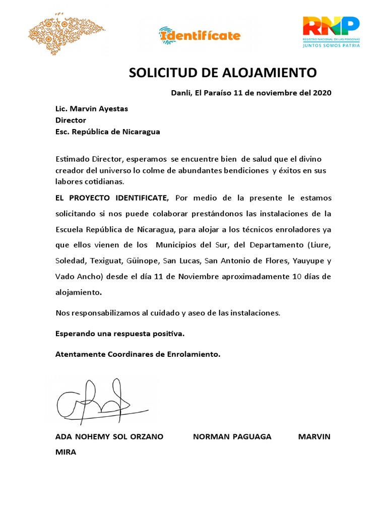 Solicitud de Alojamiento | PDF | Salud y bienestar