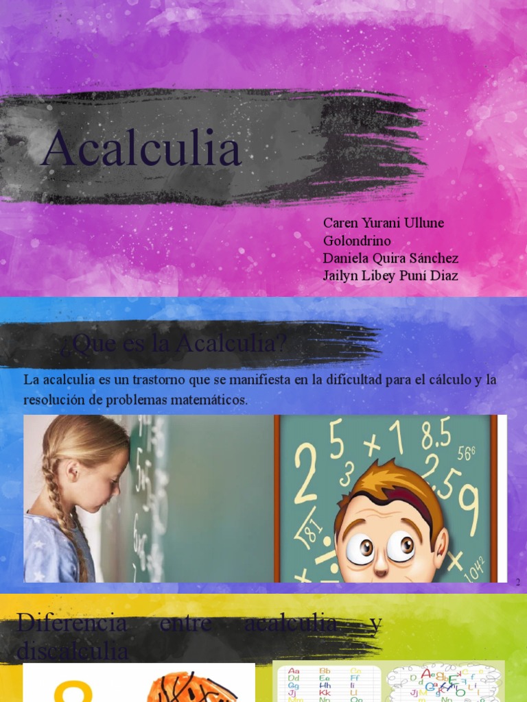 Acalculia Exposicion | PDF | Afasia | Dislexia