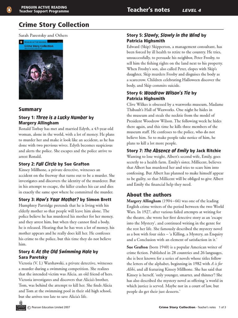 Crime Story Collection: Teacher's Notes | PDF | Detective Fiction ...