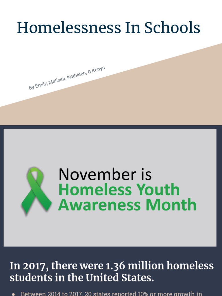 Advocacy Project Homelessness in Schools 2 | PDF | Homelessness ...