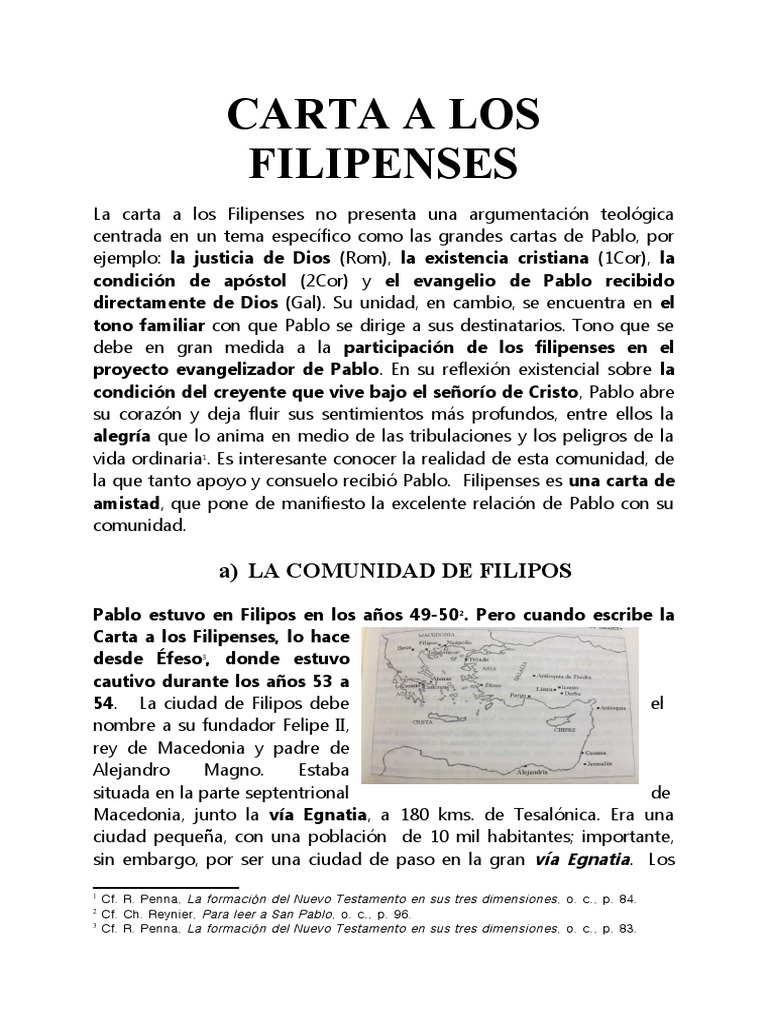 Cartas-Carta A Los Filipenses-Filemón | PDF | Pablo el apóstol ...