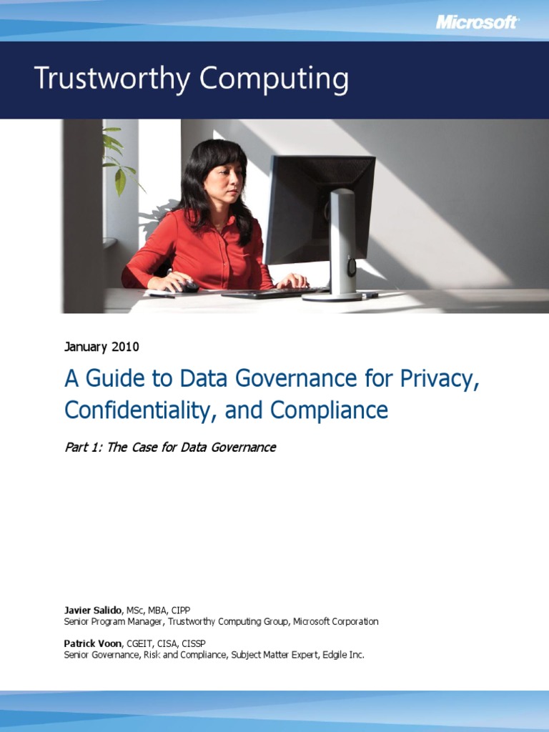 Guide To Data Governance Part1 The Case For Data Governance Whitepaper
