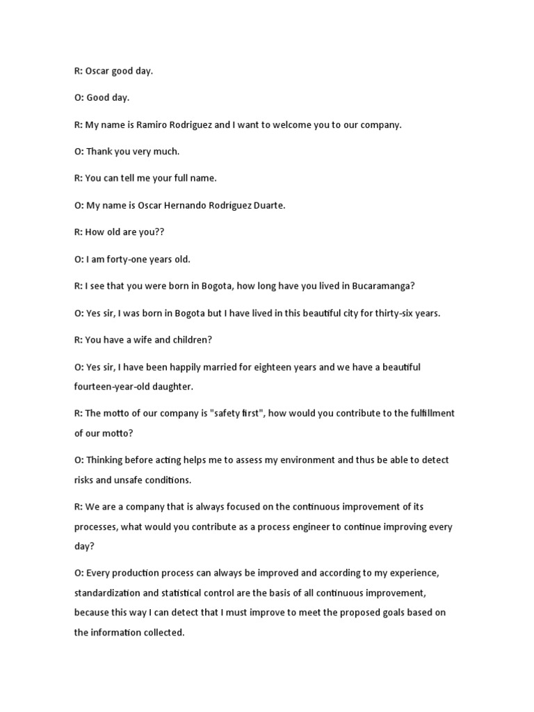 Job Interview | PDF | Career & Growth