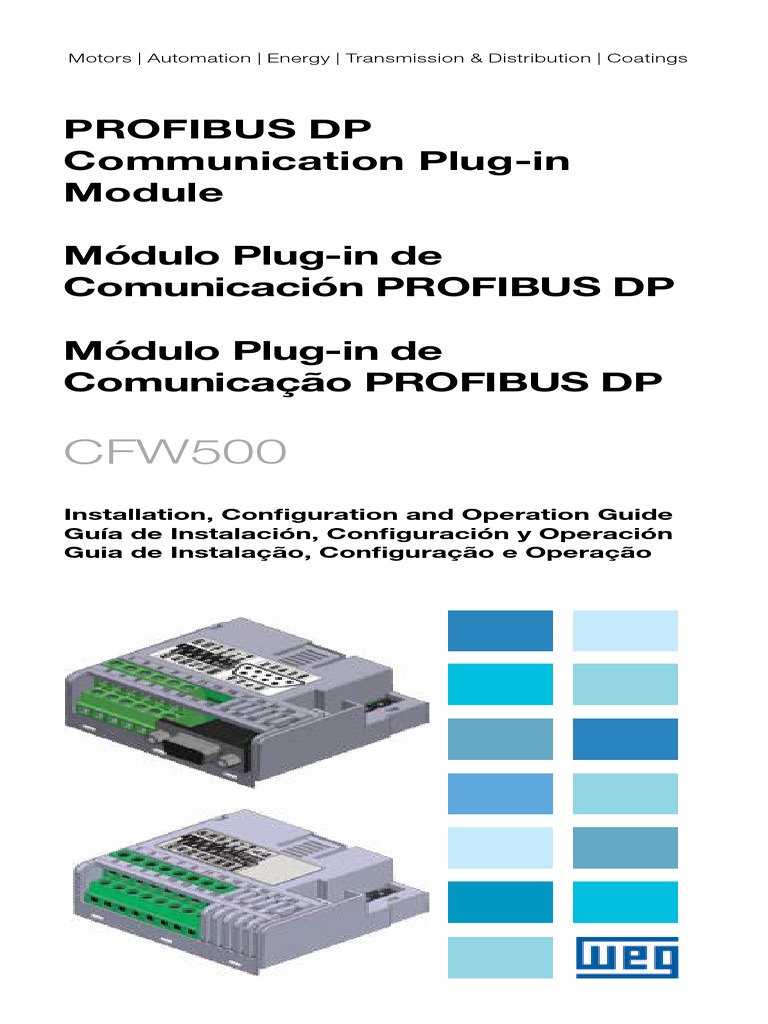 WEG cfw500 CPDP Profibus DP Communication Module 10002094952 ...