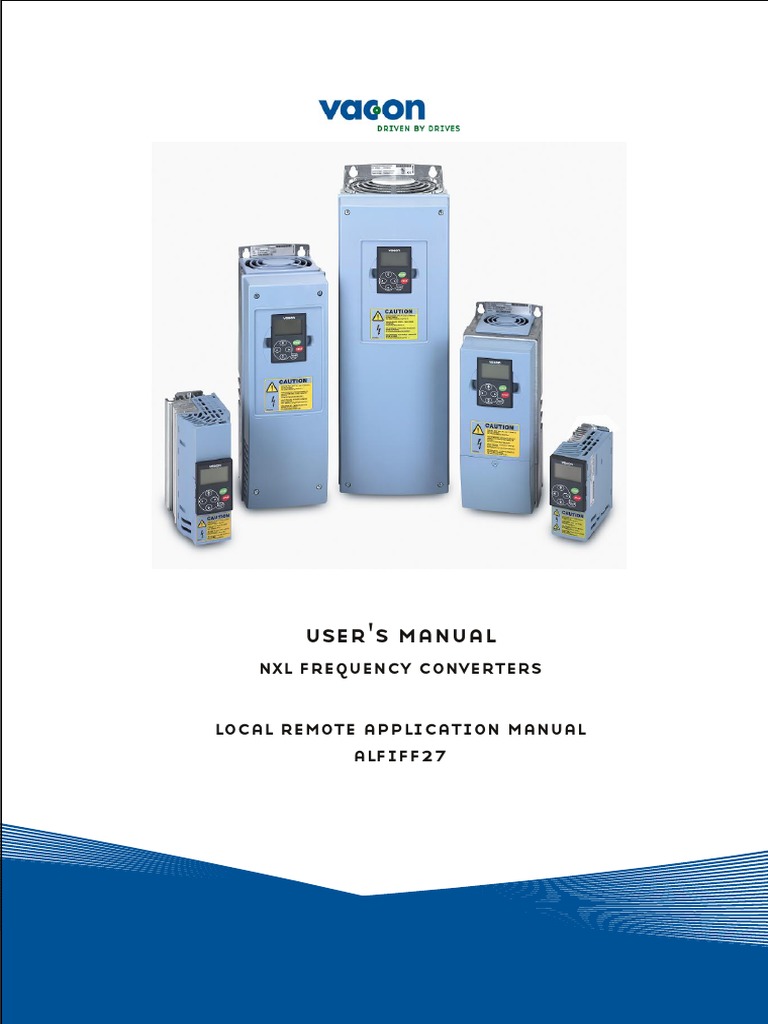 VACON DRIVE Local Remote Application Manual | PDF | Electric Motor | Relay