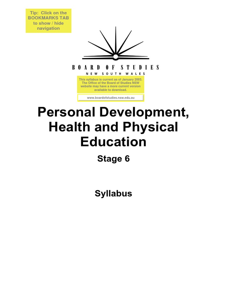 Personal Development, Health and Physical Education | PDF | Physical ...