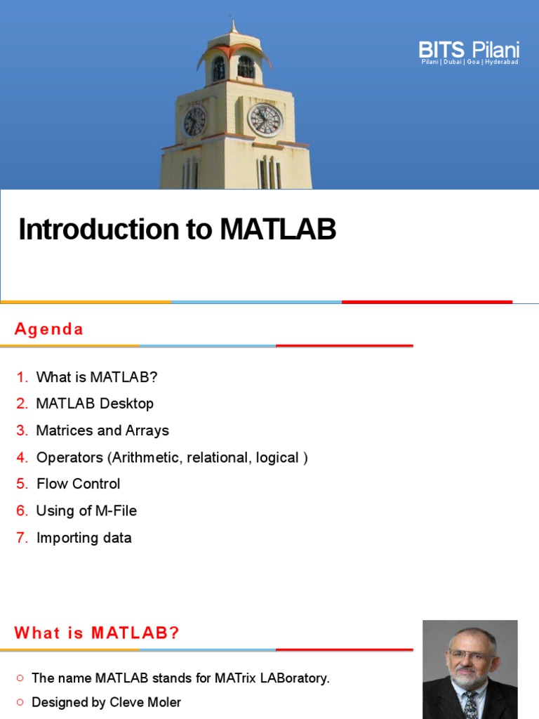 LAB Introduction To MATLAB Session - 1 | PDF | Matlab | Graphical User Interfaces
