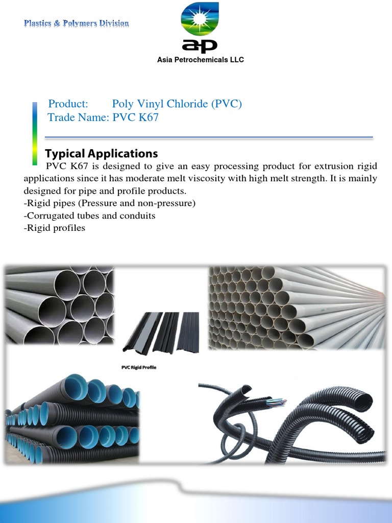 PVC K67 | PDF | Polyvinyl Chloride | Extrusion