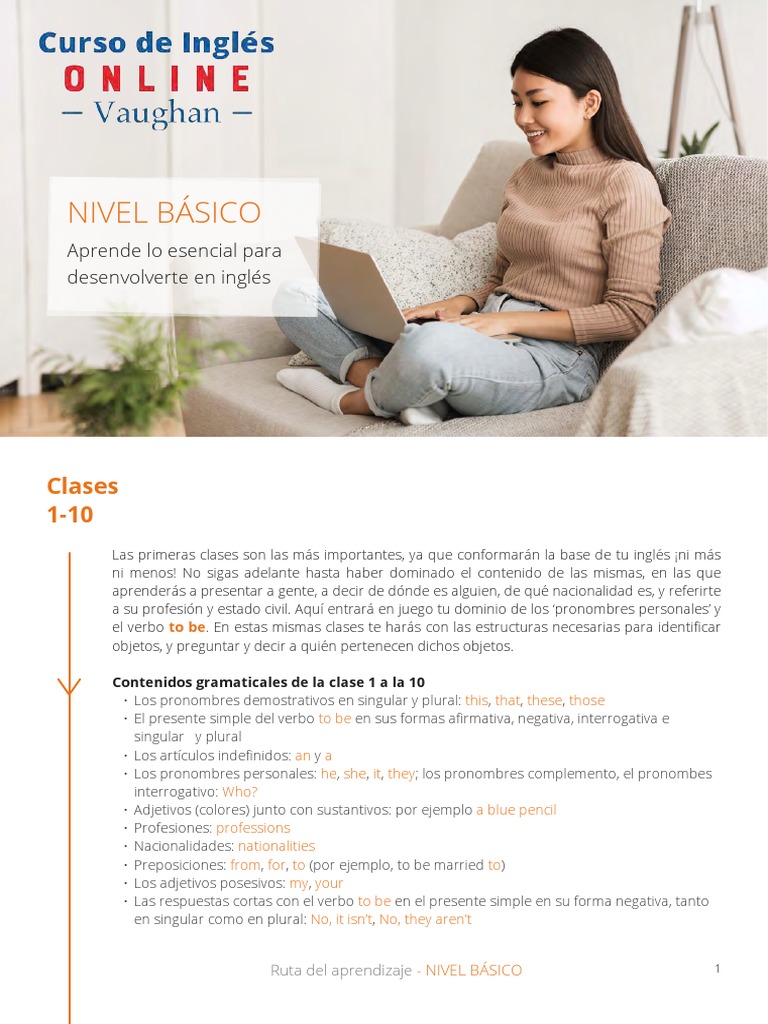 Temario Ingles Basico | PDF | Plural | Verbo