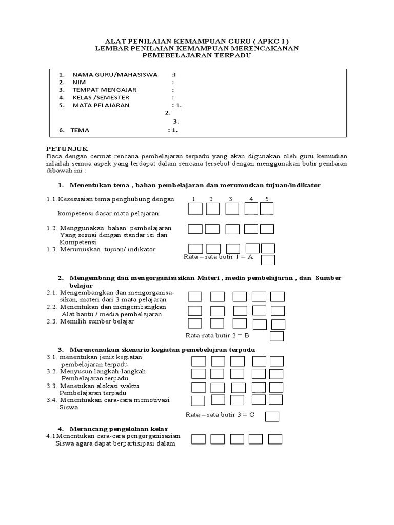 Apkg 1 Dan 2 Contoh | PDF