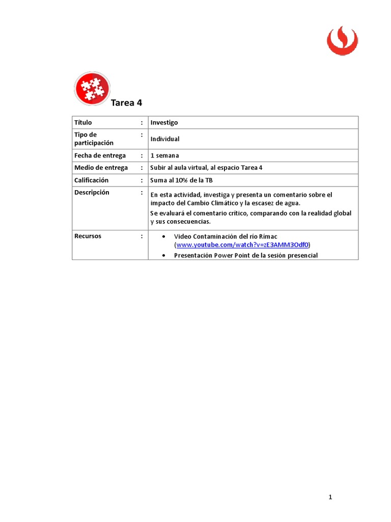 Tarea U1 - S4 - S8 | PDF