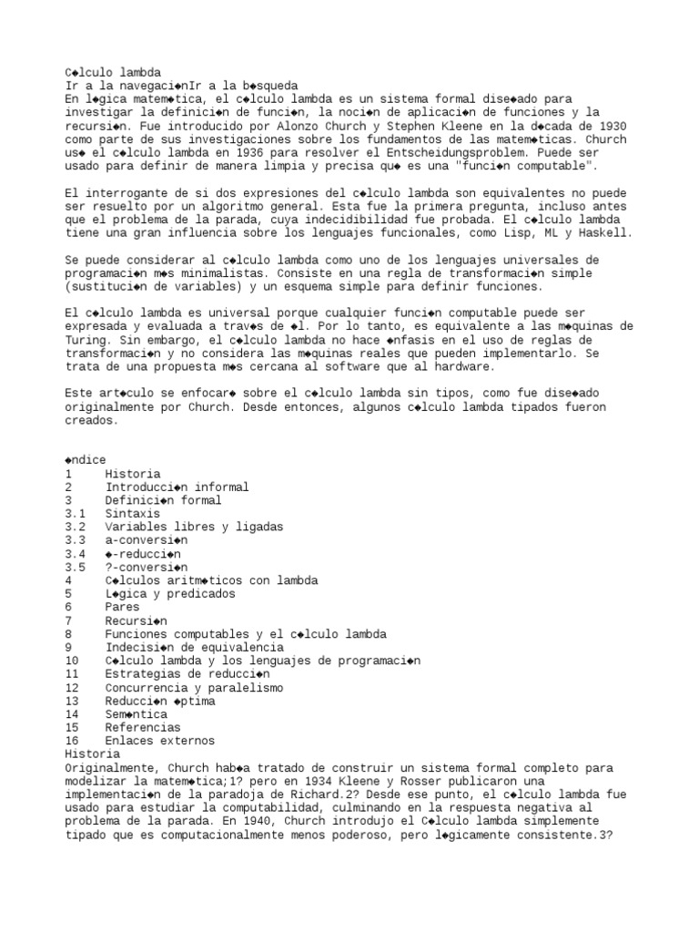 El Cálculo Landa | PDF | Matemáticas Aplicadas | Teoría de la computación