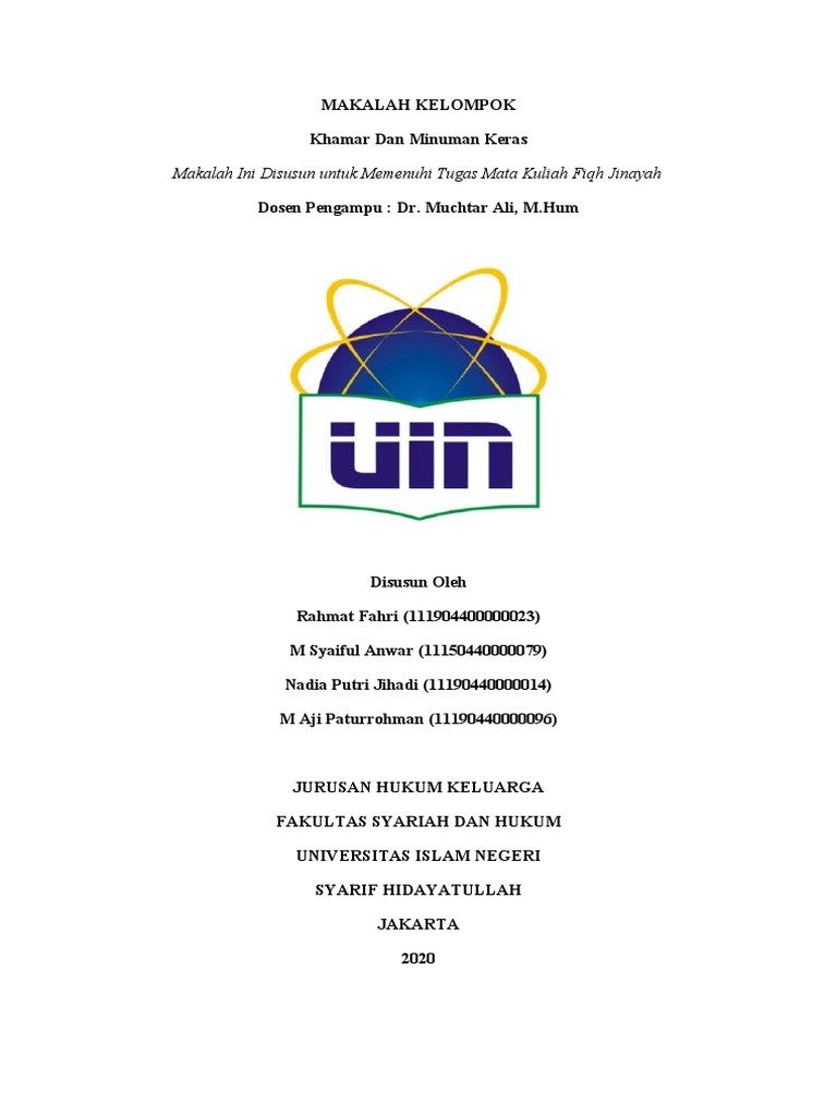 Pengertian dan Hukum Khamar dalam Islam | PDF | Memasak, Makanan ...