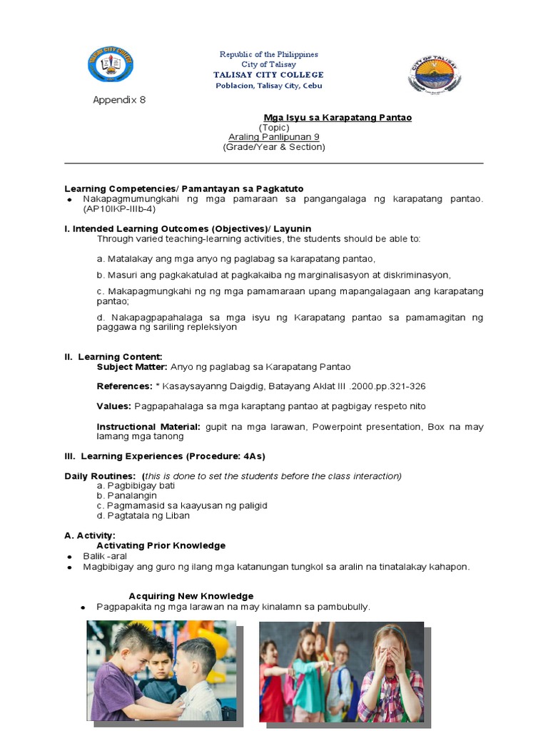 Grade 10 - Mga Isyu Sa Karapatang Pantao | PDF