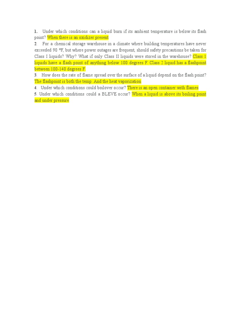 Inflammable Liquid Safety Guidelines | PDF | Technology & Engineering