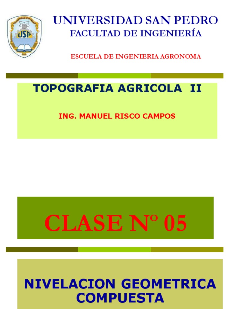 Nivelacion Simple Y Compuesta Pdf Altura Distancia