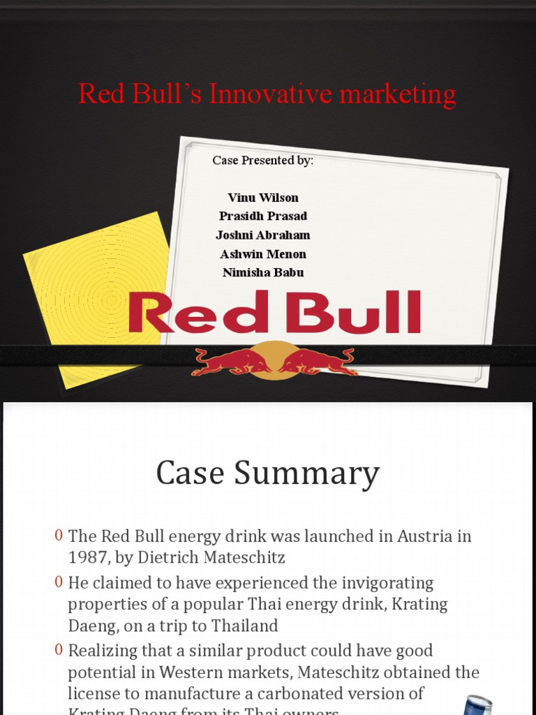 Red Bull's Innovative Marketing - Modified | PDF | Brand | Food And Drink