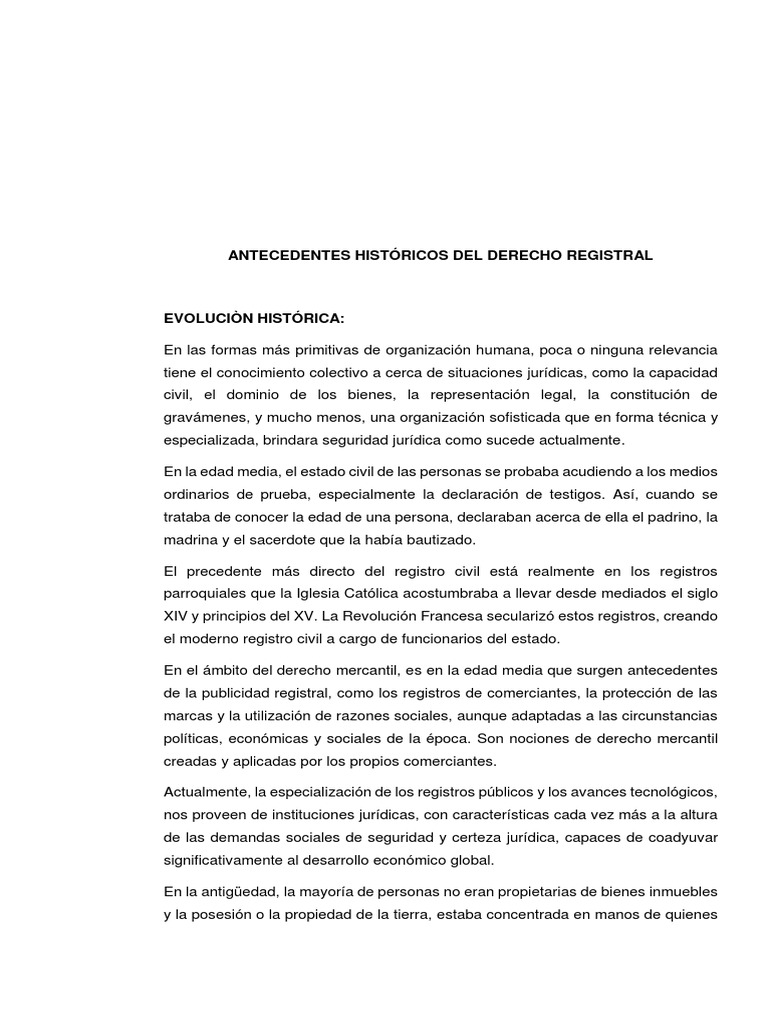 Derecho Registral | PDF | Justicia | Crimen y violencia