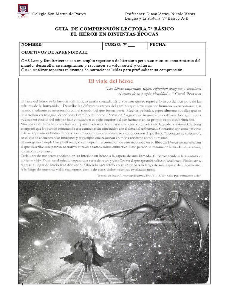 Guia Comprensión Lectora 7 Básico Pdf