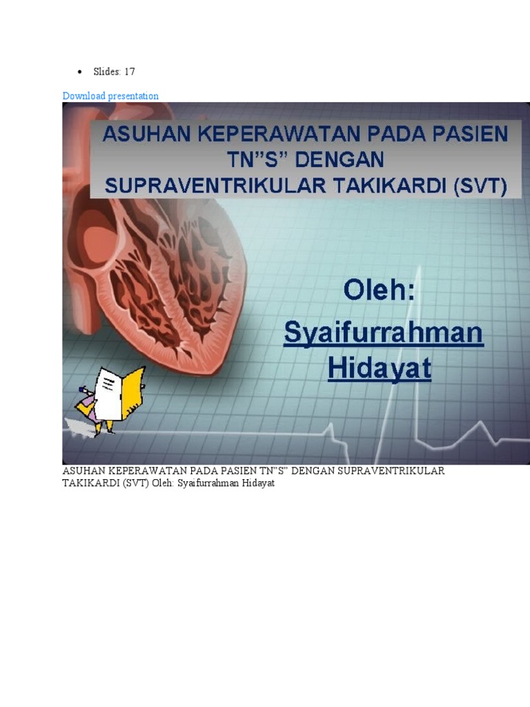 Askep SVT | PDF | Sains & Matematika | Kesehatan Holistik