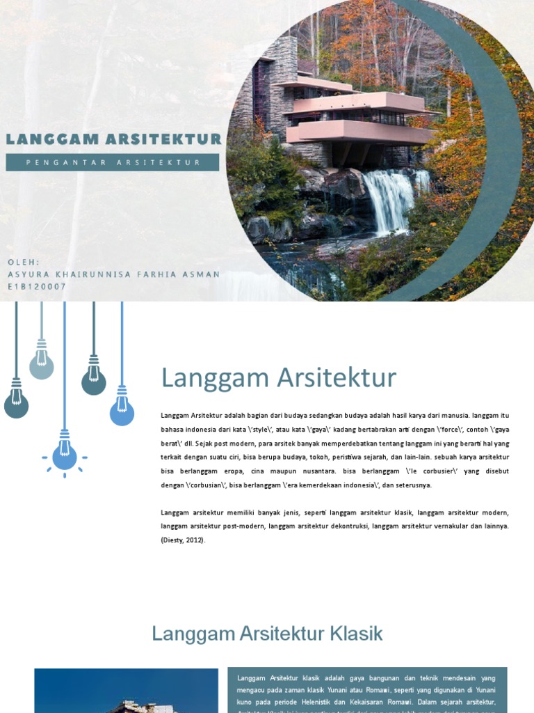 Jenis-Jenis Langgam Arsitektur | PDF