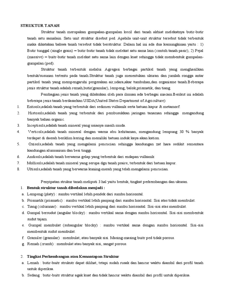 Struktur Tanah | PDF | Griya & Taman | Sains & Matematika