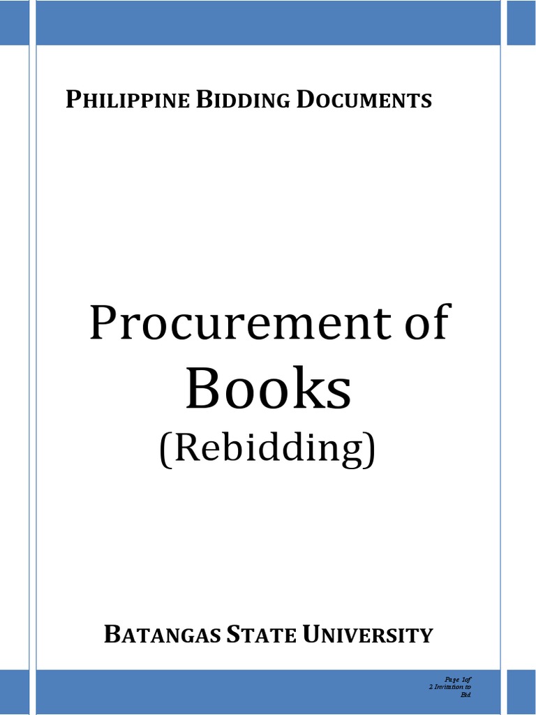 Procurement Of: Books | PDF | Economies | Business