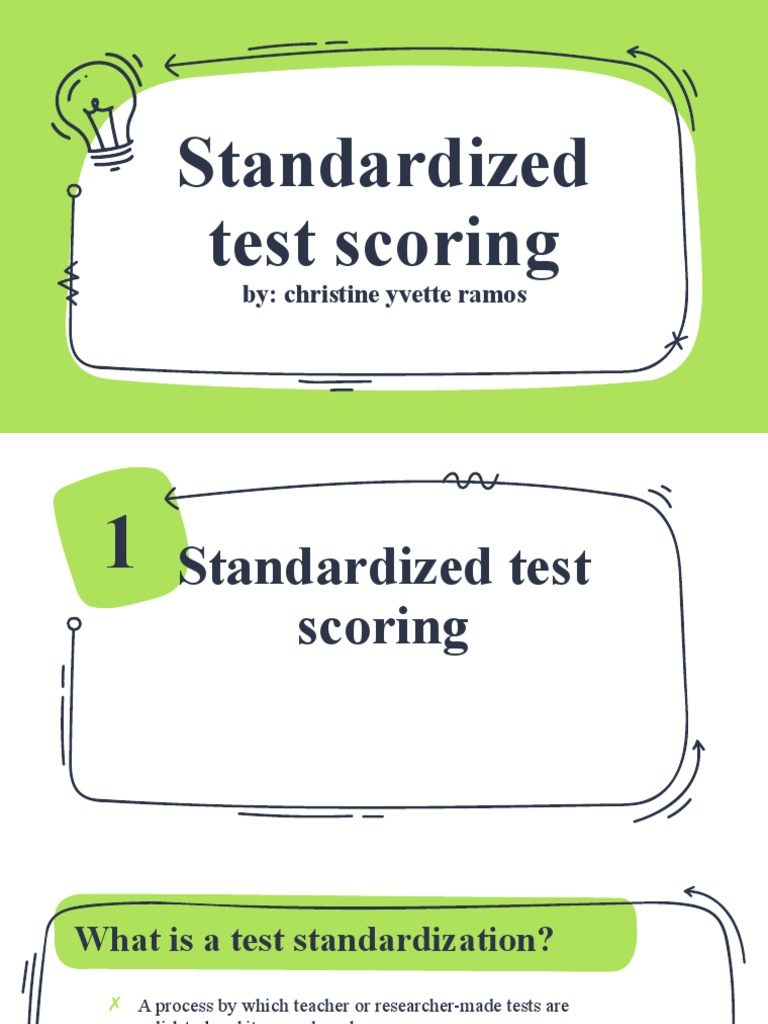Standardized Test Scoring: By: Christine Yvette Ramos | PDF ...