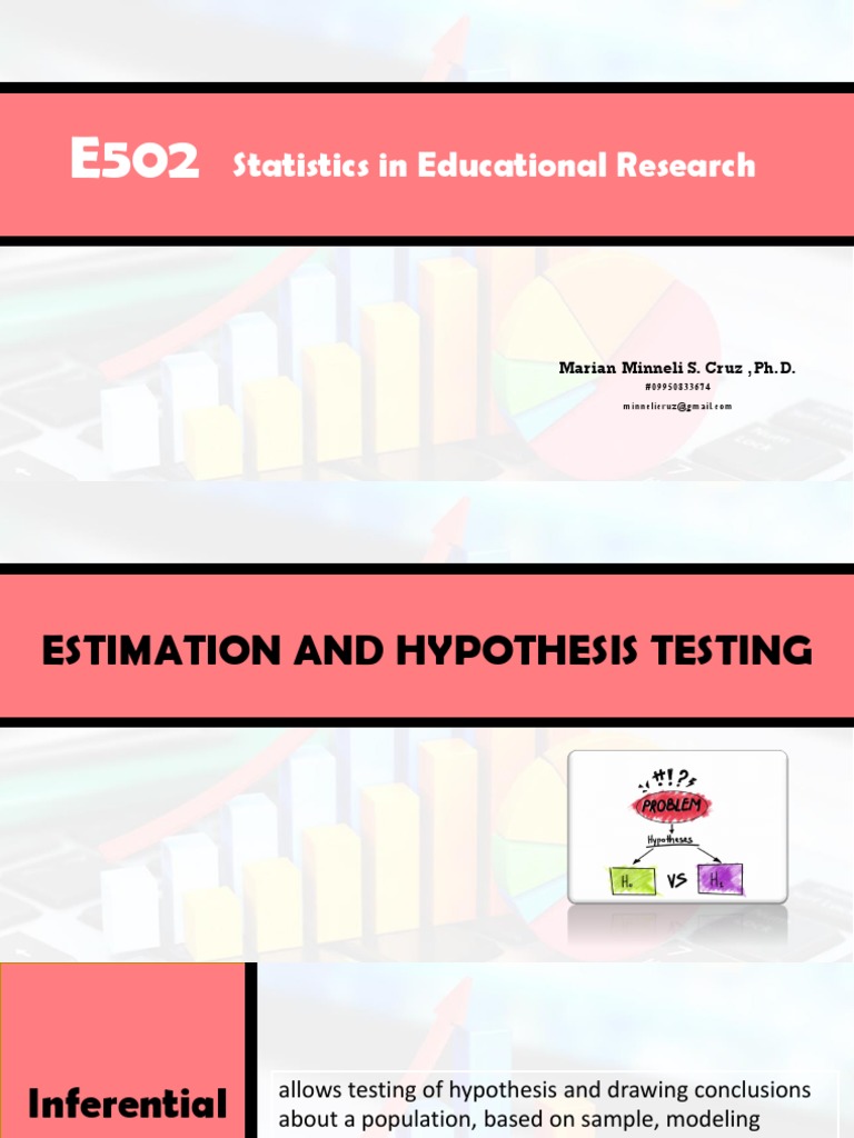 Estimation and Hypothesis Testing | PDF | Student's T Test | P Value