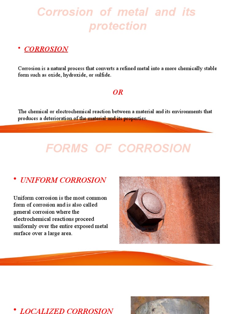 Corrosion and Its Protection: An Overview of Common Corrosion Types ...