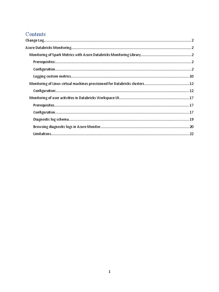 Azure Databricks Monitoring | PDF | Apache Spark | Hard Disk Drive