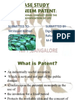 Case Study - Patent On Neem | PDF | Patent | Business