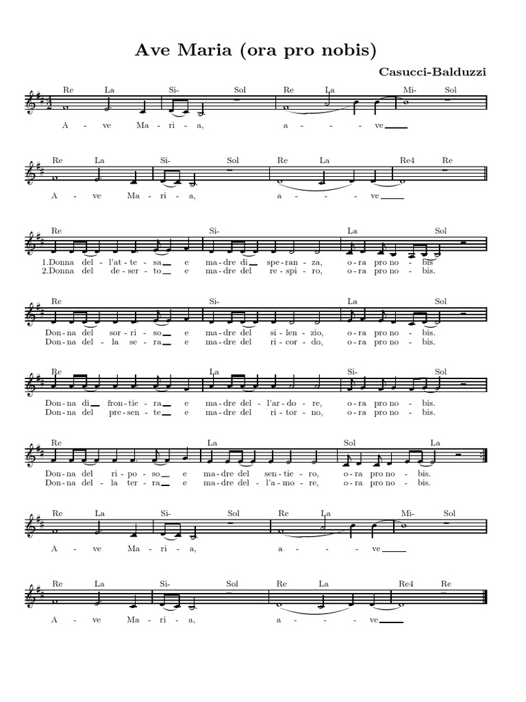 8 - AVe Maria Ora Pro Nobis | PDF