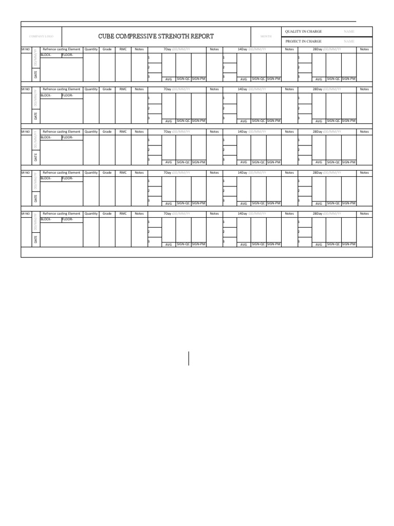 Comprehensive Cube Test Report Autosaved1 | PDF | Materials | Building ...