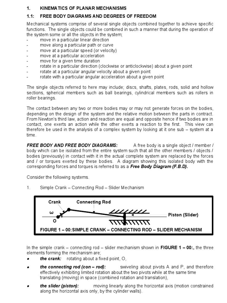Kinematics of Planar Mechanisms | PDF | Kinematics | Acceleration