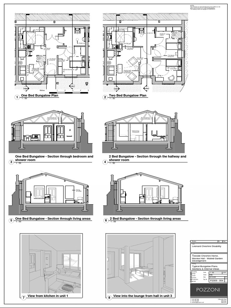 Typical Bungalow Plans and Sections | PDF | Home | Buildings And Structures
