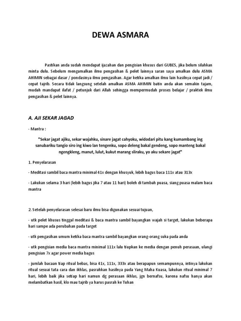 Dewa Asmara | PDF