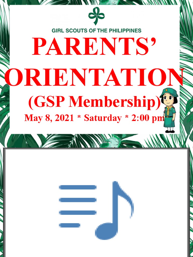 Parents' Orientation On GSP Membership | PDF | Scouting