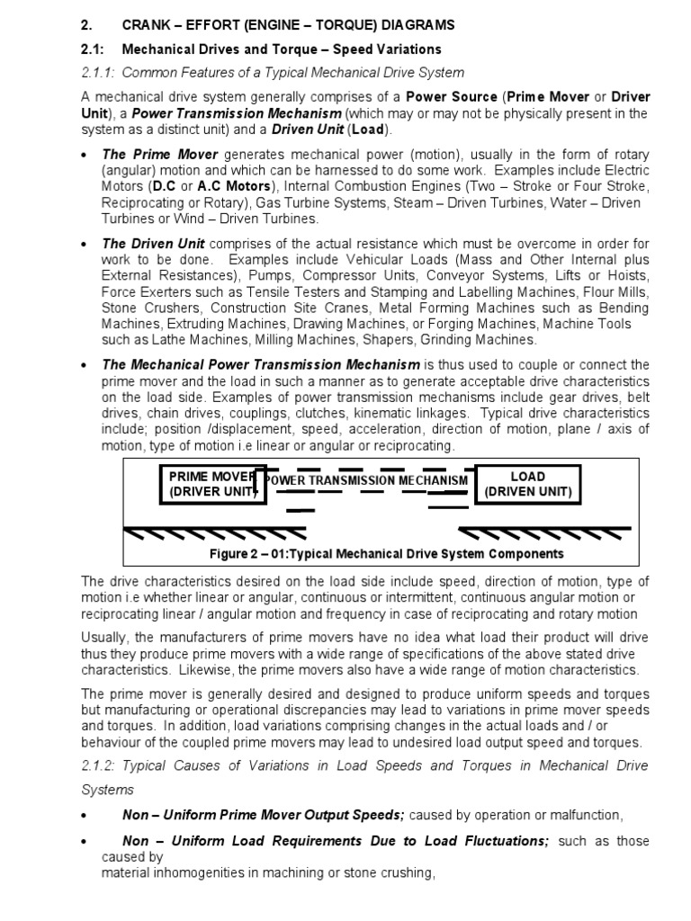 Engine Torque (Crank - Effort) Diagrams | PDF | Torque | Machines
