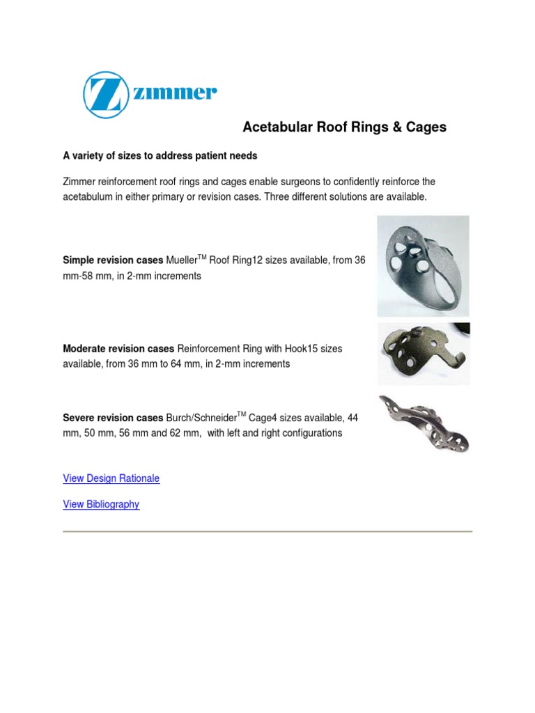 Acetabular Roof Rings | PDF